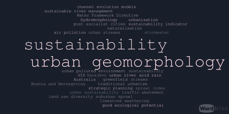 Geography, Urban Geomorphology and Sustainability – Geography Directions
